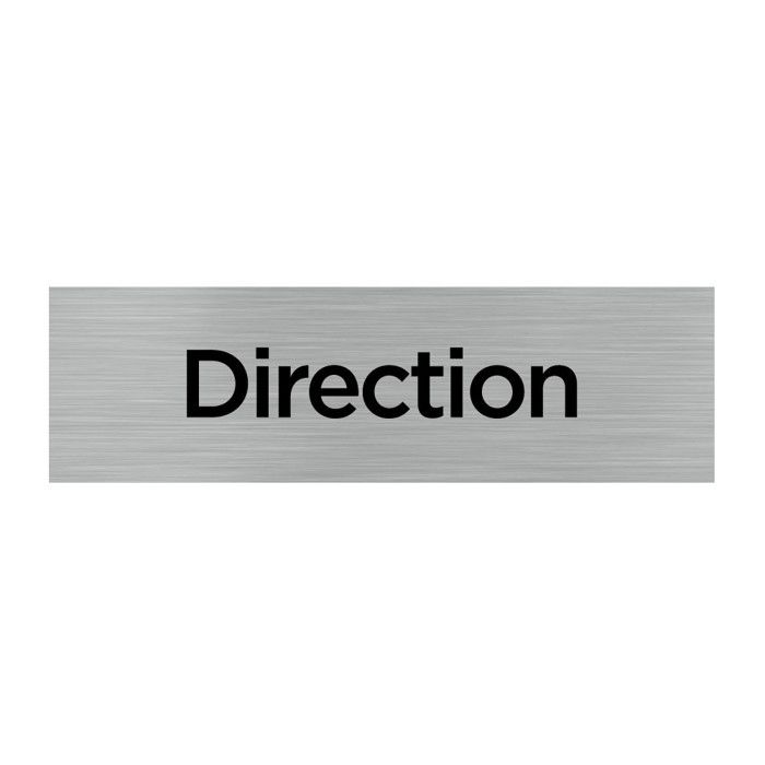 Pictogramme DIRECTION Q0087Plaque aluminium brossé Plaque Aluminium ...