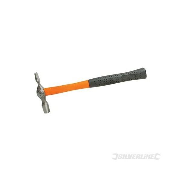 Marteau à panne plate en acier forgé - SILVERLINE - 110 g - Manche en ...