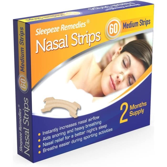 Bandelettes nasales M x60 Dilatateur bandes nasal grand anti ronflement ...