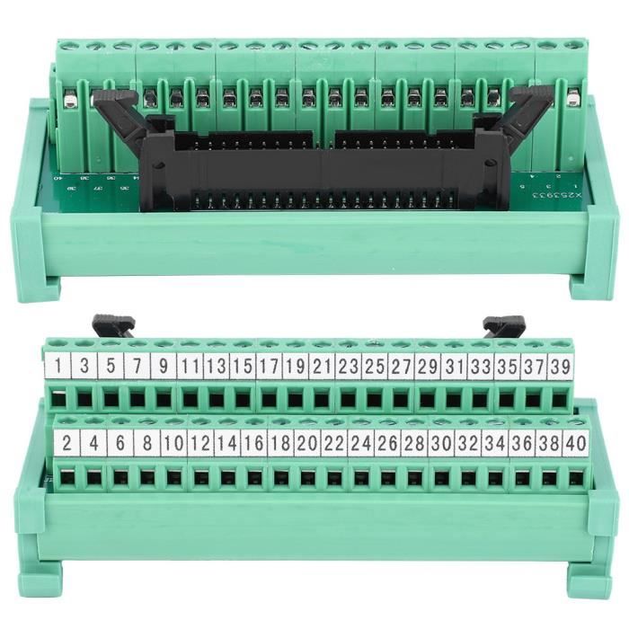 TMISHION Connecteur de bornier PLC IDC-40P bornier Breakout Board ...