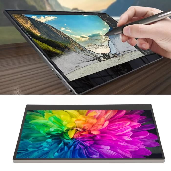 Moniteur portable 15 Moniteur Portable USB C 15,6 Pouces, écran Tactile ...