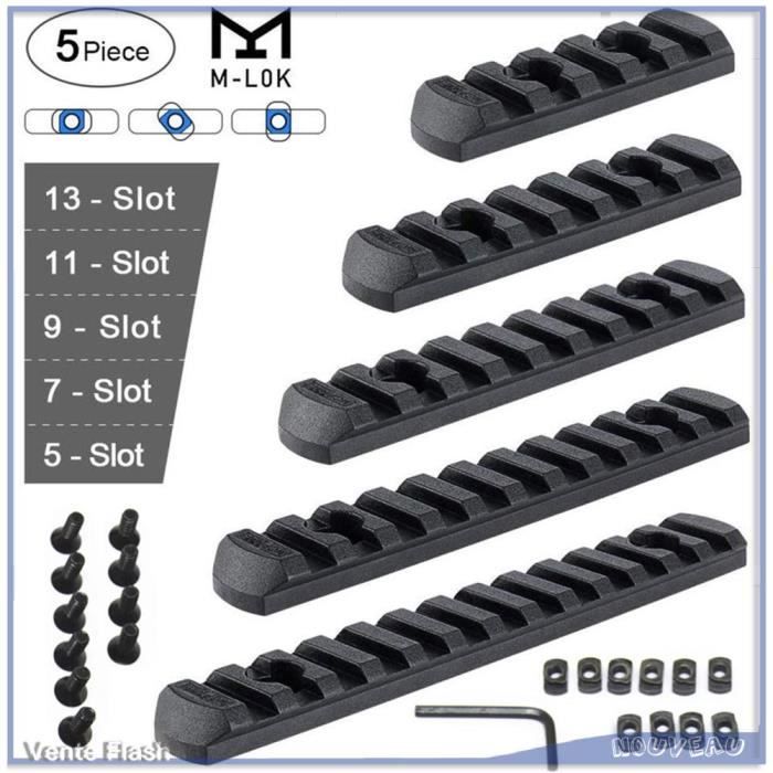 Accessoire de montage de rail M-Lok en nylon Weaver - V GEBY - 5 7 9 11 ...