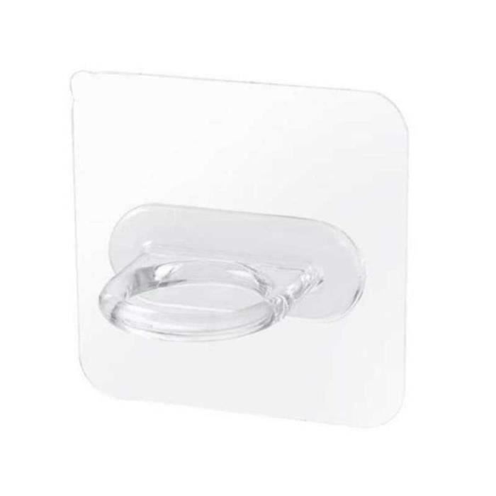 HA09693-Crochet rond auto adhésif. anneau Transparent. crochet collant ...