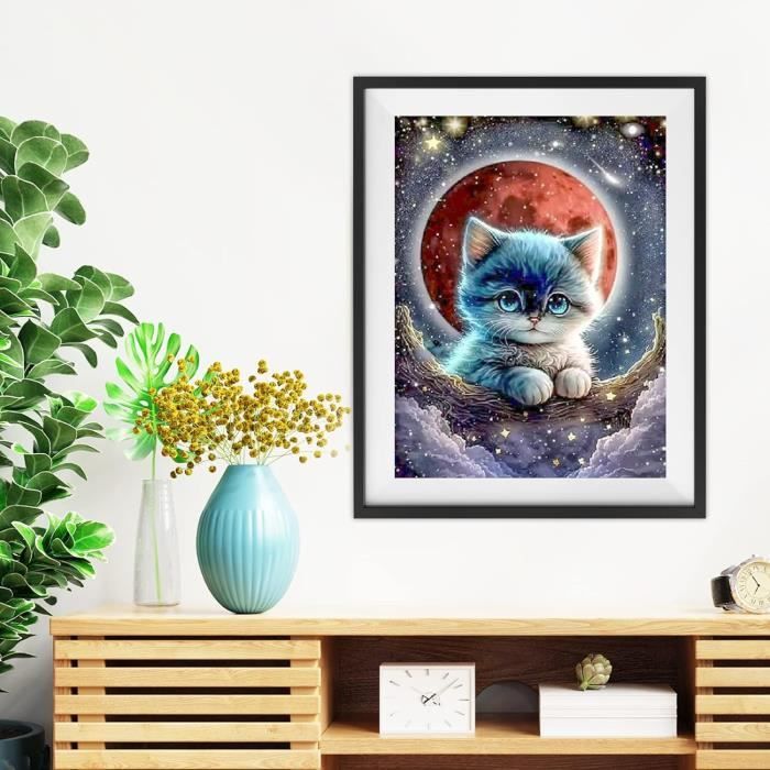 5D Diamond Painting Kit Complet,Ronde Diamond,Chaton Diy Diamand ...