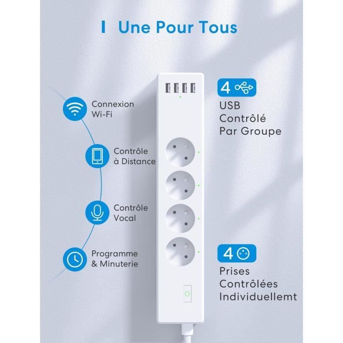 Multiprise de connectivité (Type E), prise Wifi 16A, compatible avec ...