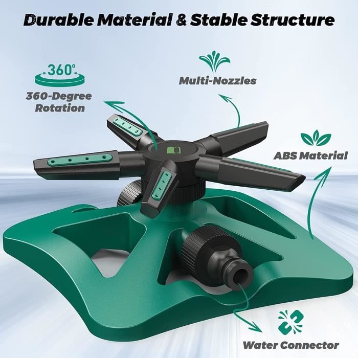 Arroseur De Jardin, Arroseurs D'Eau 5 En 1 Améliorés Pour Pelouses Avec ...