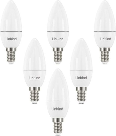 Ampoule Led E14,7W Équivalent 60W,Blanc Chaud 2700K,806Lm,Ampoule En Forme De Bougie B35 Petit ...