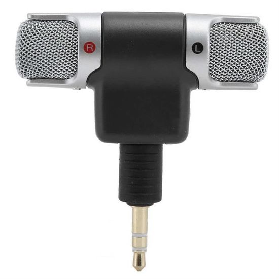 4 pôles-Mini Microphone stéréo sans fil à double canal, Jack 3.5mm ...