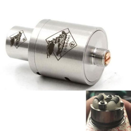 Tugboat V3 RDA Dripper Reconstructible Atomiseur 22mm argent ...