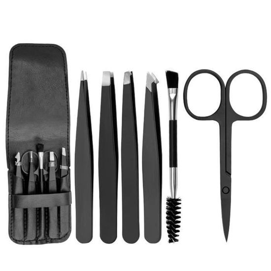 HUIXI- Pince piler Sourcils Professionnelle En Acier Inoxydable Kit De ...
