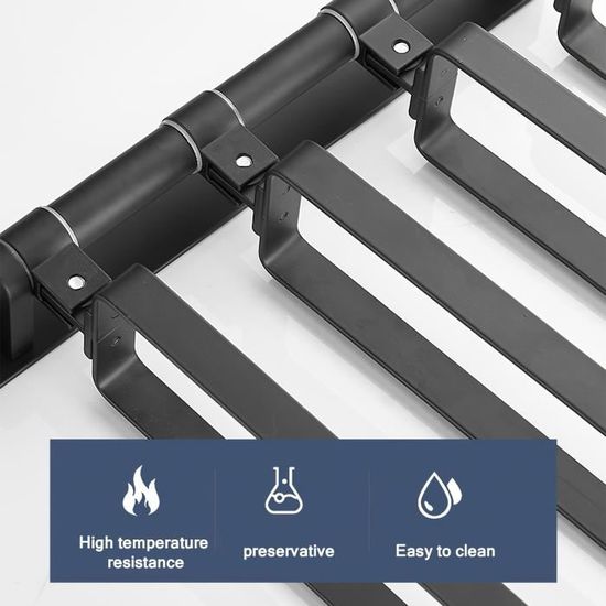 Porte-glissière noir étanche et résistant à l'humidité durable Perforé ...