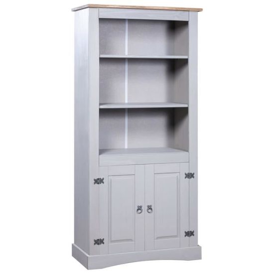 Vente-hot® Placard Gamme Corona Pin mexicain Gris 80x40x170 cm - poid ...