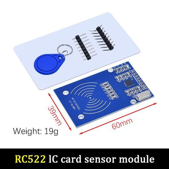 Circuits intégrés,RC522--Module Rfid Rc522 Mfrc-522 Rdm6300 Kits S50 13 ...