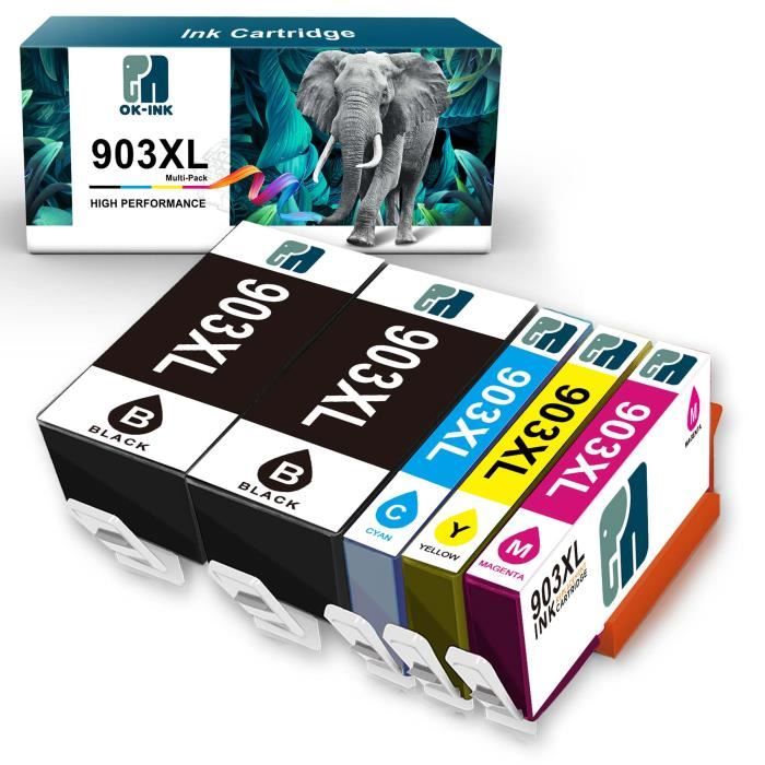 OK-INK Compatible HP 903 XL 5 Cartouche d'encre pour HP Officejet 6950 ...