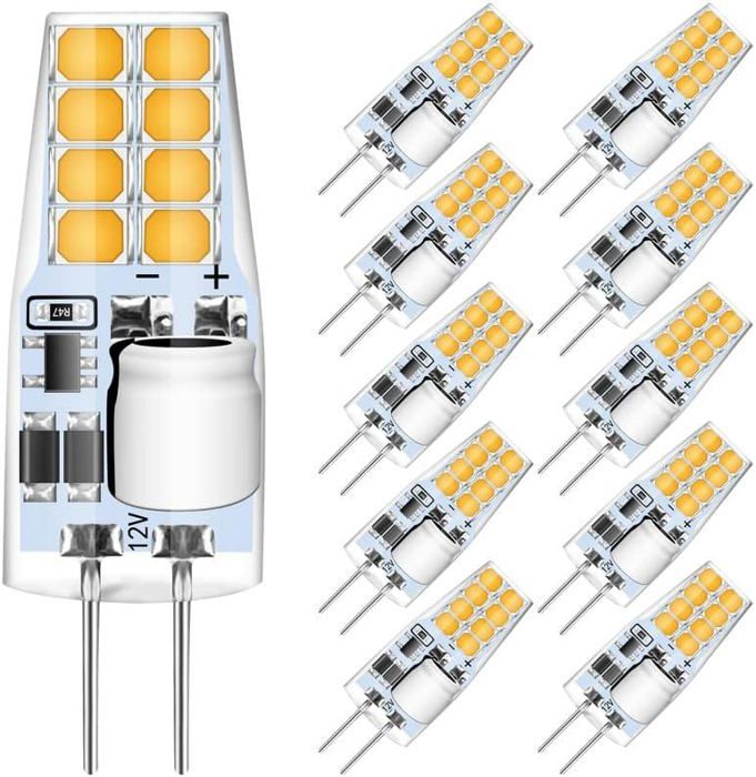 G4 LED 3W Ampoule 250LM ACDC 12V Ampoules dclairage quivalent 30W halogne blanc chaud 3000K Non ...