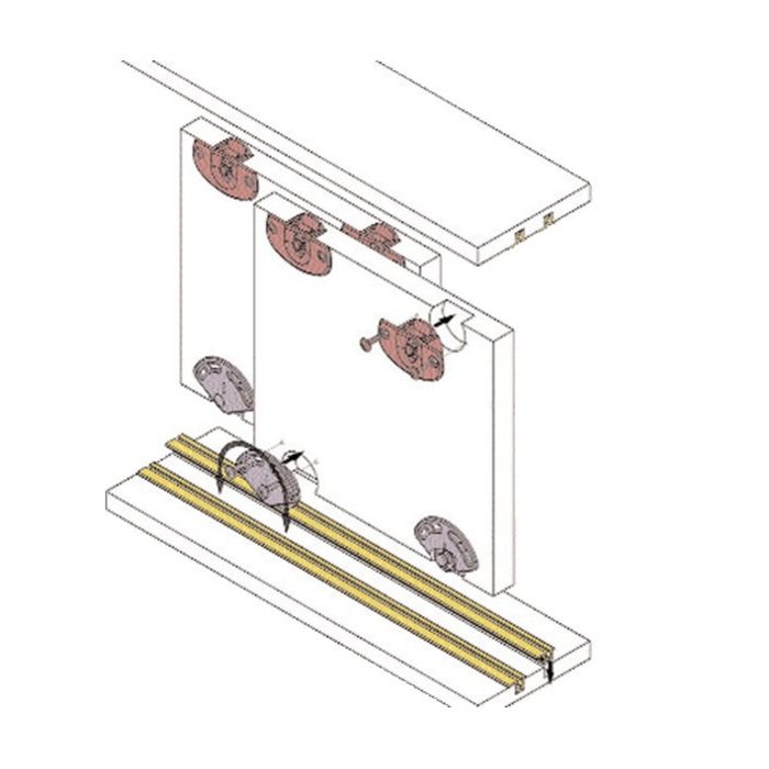 Rail de coulissant 3m nylon marron - KOBLENZ - 0310 14 M - Cdiscount ...