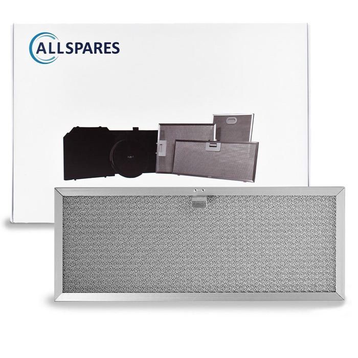 AllSpares Filtre à graisse en métal pour hottes aspirantes adapté pour ...