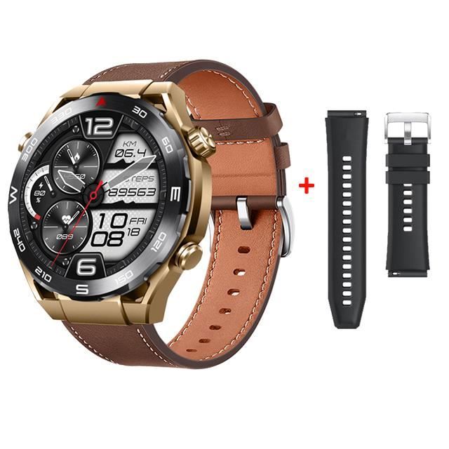 Or-HÉROS HK5-Montre intelligente AMOLED HK5 HERO pour homme, boussole ...