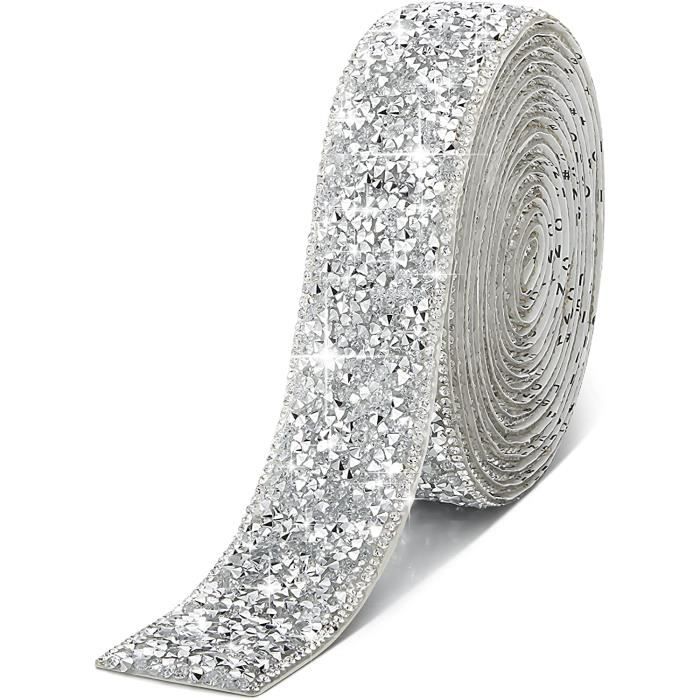 3 Yards Ruban Strass en Cristal Auto-adhésif Autocollant Diamant ...