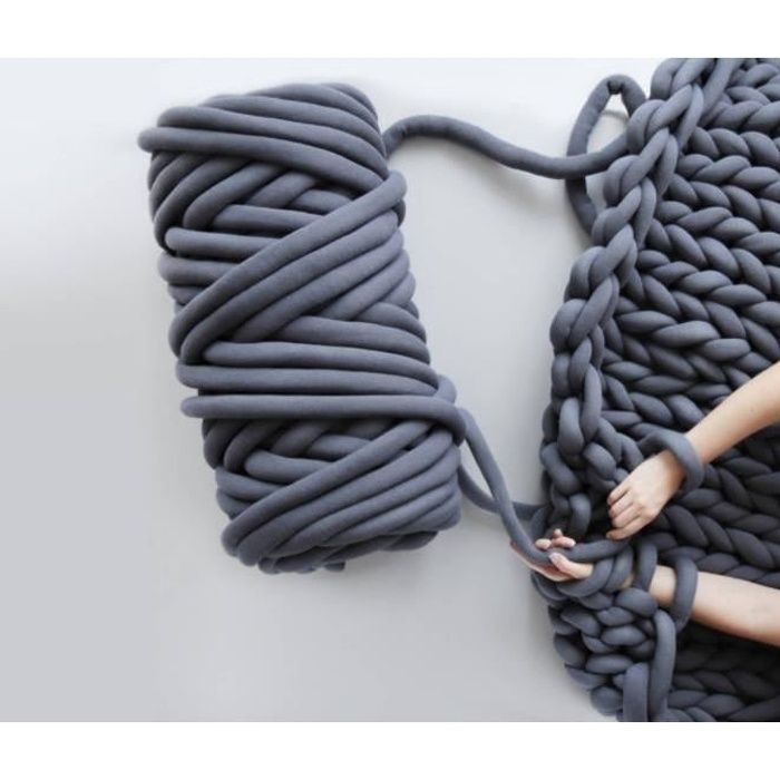 500G fil à tricoter super épais noyau de laine couverture artisanat fil ...