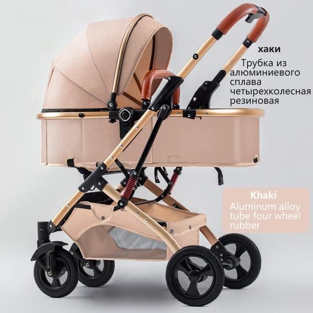 Poussette pliable ultra légère pour bébé 2 en 1 pour nouveau né avec ...