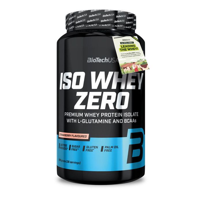 Whey isolate BioTech USA - Iso Whey Zero - Fraise 908g - Cdiscount Sport