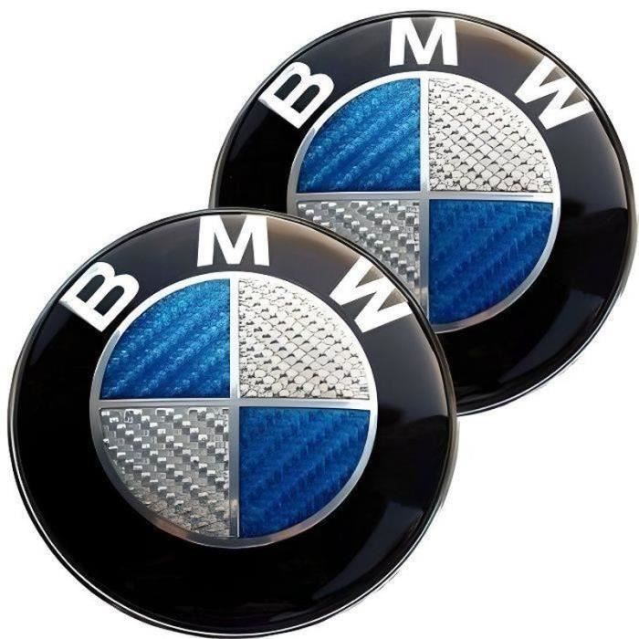 HOUSSE POUR PNEU Zacharia 2 logos badges emblème BMW 82mm capot - 74 mm ...