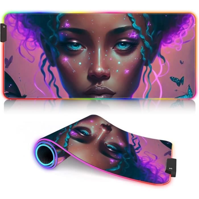 Rgb Gaming Mouse Pads Xl Large Mat Mousepad Anti Slip Rubber Base ...