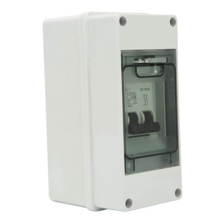 EJ.life Disjoncteur miniature Disjoncteur DC 2P 10A IP65 Étanche DC Isolateur Interrupteur ...