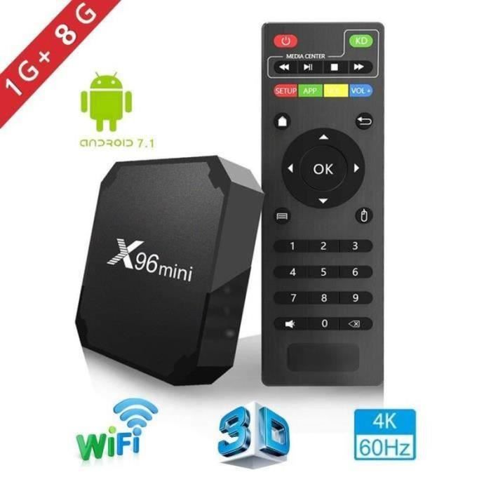 X96mini TV Box Android 712 1+8G 4K Boîtier Numérique et Intelligent pour la Télévision CPU ...