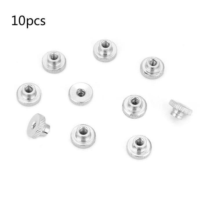 GOODONE-Écrou de poignée M3 M4 M5 M6 M8 M10 en acier au carbone nickelé ...