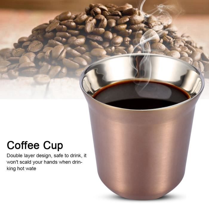 BEL-7374285802066-tasse en acier inoxydable Tasse à café à double paroi ...