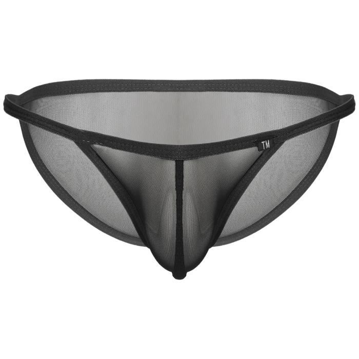 Inhzoy Sexy Slip Taille Basse Homme Maille Sous-Vêtement Érotique ...