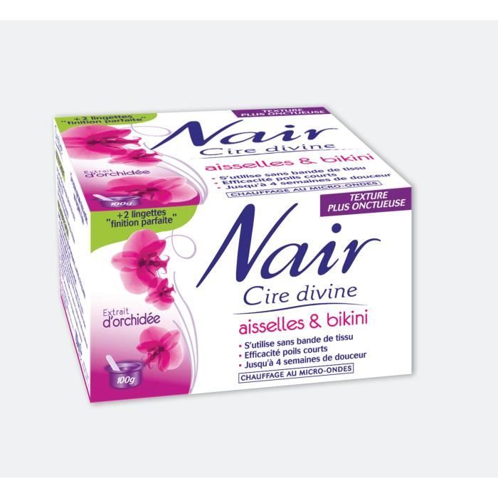 NAIR Cire Divine Aisselles et Bikini Orchidée 100g - Cdiscount Au quotidien