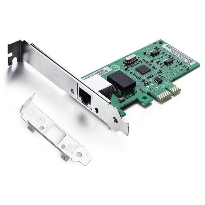 Adaptateur de Serveur de Carte RéSeau Gigabit PCI-E 1G NIC avec Intel ...