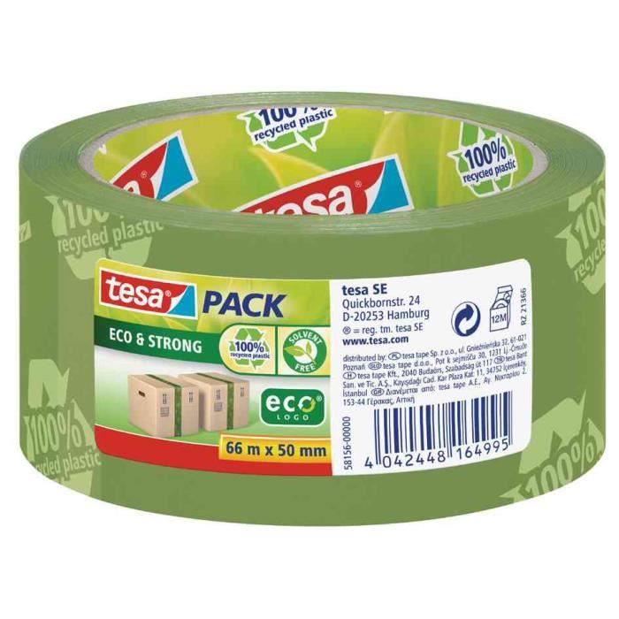 Ruban adhésif - TESA - Eco & Strong - 50 mm x 66 m - Transparent ...