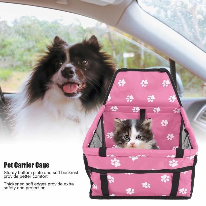 JIA Bear Paw Pattern Pet Carrier Cage Siège de sécurité pour animaux de ...
