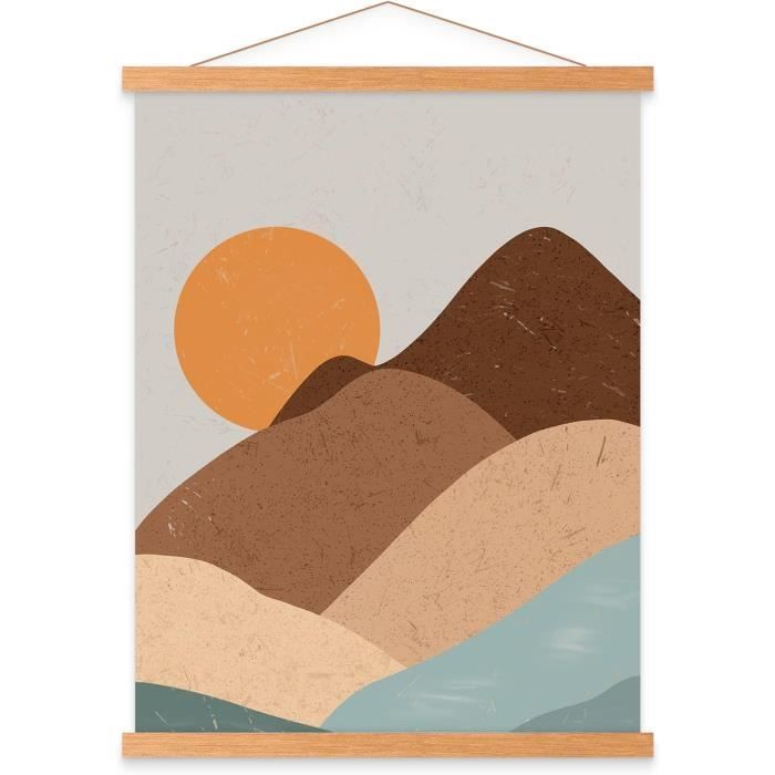 Cadre Photo B0, Cadre Poster Aimanté Bois Naturel Pour Poster Cadre ...