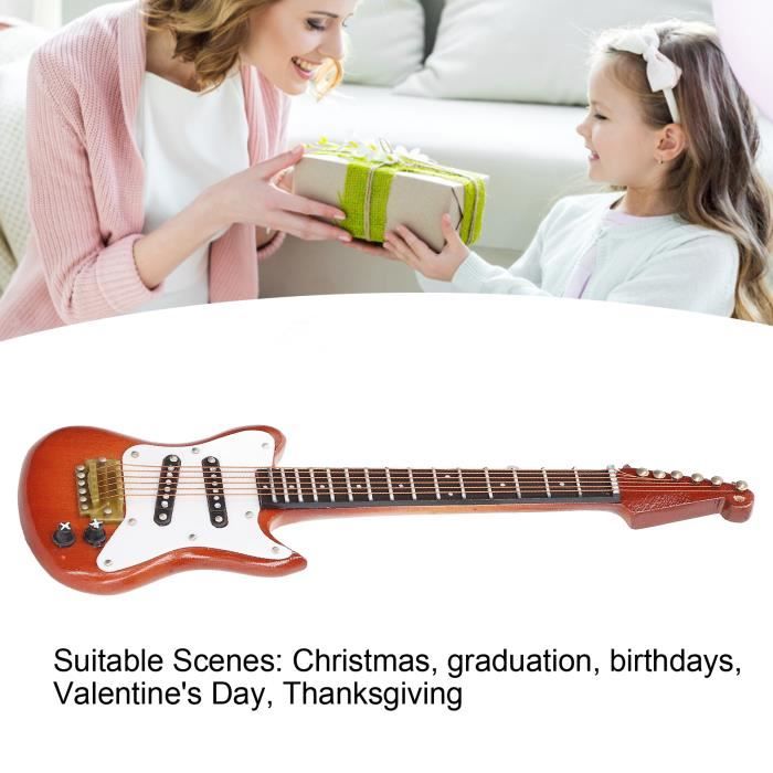 Modèle de guitare - ZJCHAO - Mini guitare 5,9 pouces - Apparence ...