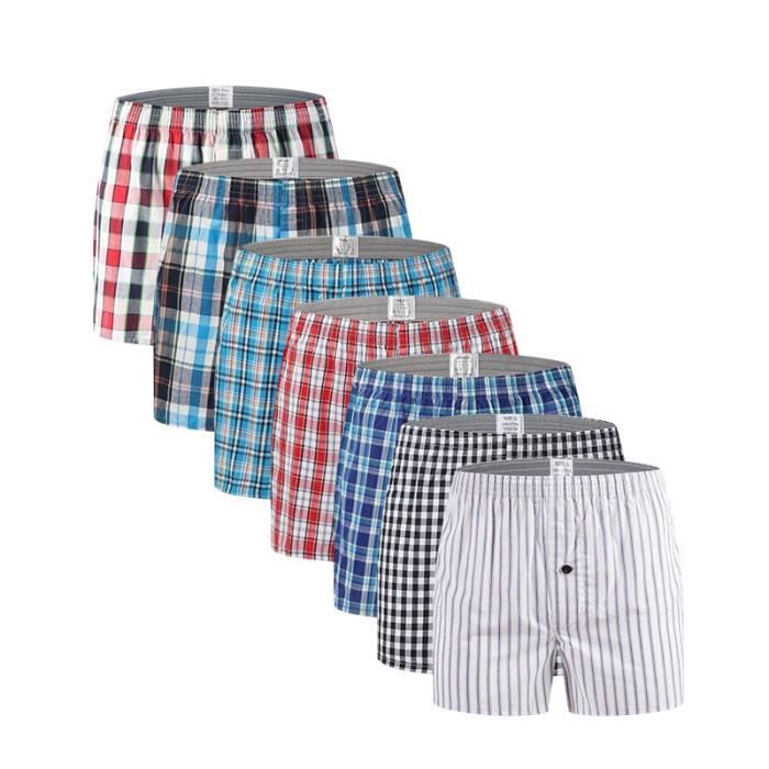 Boxer-shorty,Hommes boxeurs sous-vêtements Shorts décontracté coton ...