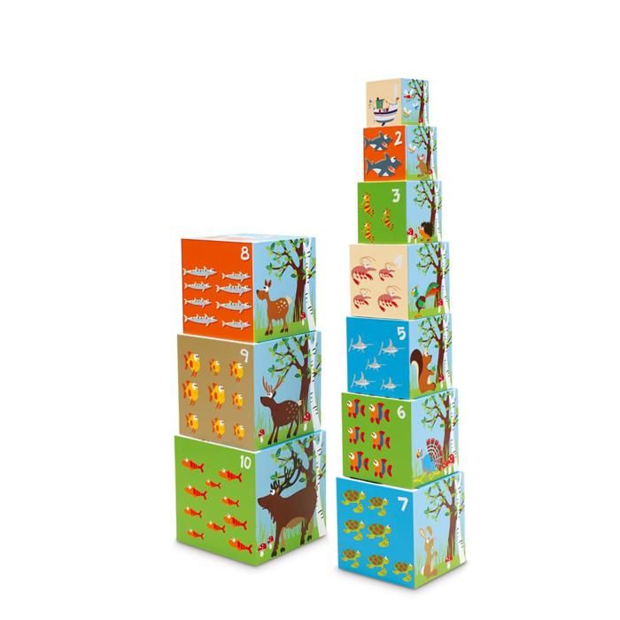 Jouet - SCRATCH - Pyramide Animaux du Monde - 10 pièces - Intérieur ...