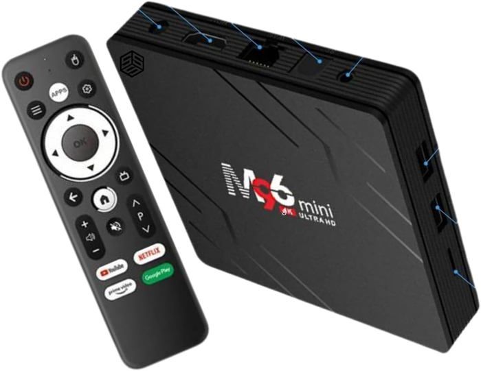 M96 Mini 8K Ultra HD Latest Android TV 13.Dual WiFi,2g/16g LED ...