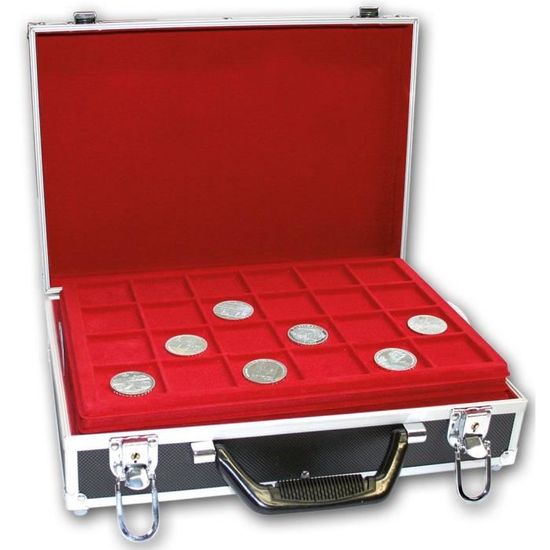 Valisette Numismatique, Mallete Black Special, 8 Plateaux Inclus ...