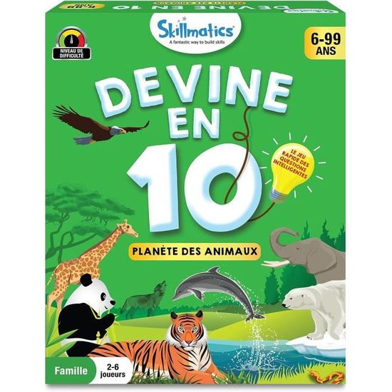Jeu De Cartes Devine En 10 Planète Des Animaux, Cadeau Pour 6 Ans Et ...