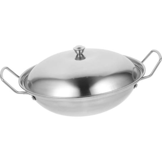 1 Ensemble De Casseroles Avec Couvercle Rôtissoire Avec Couvercle Poêle À Omelette Wok Chinois ...