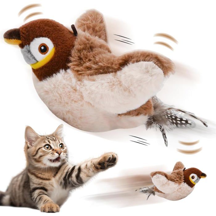Jouets Interactif Oiseaux Volant Chats, Jouet Oiseau Qui Vole Pour Chat ...