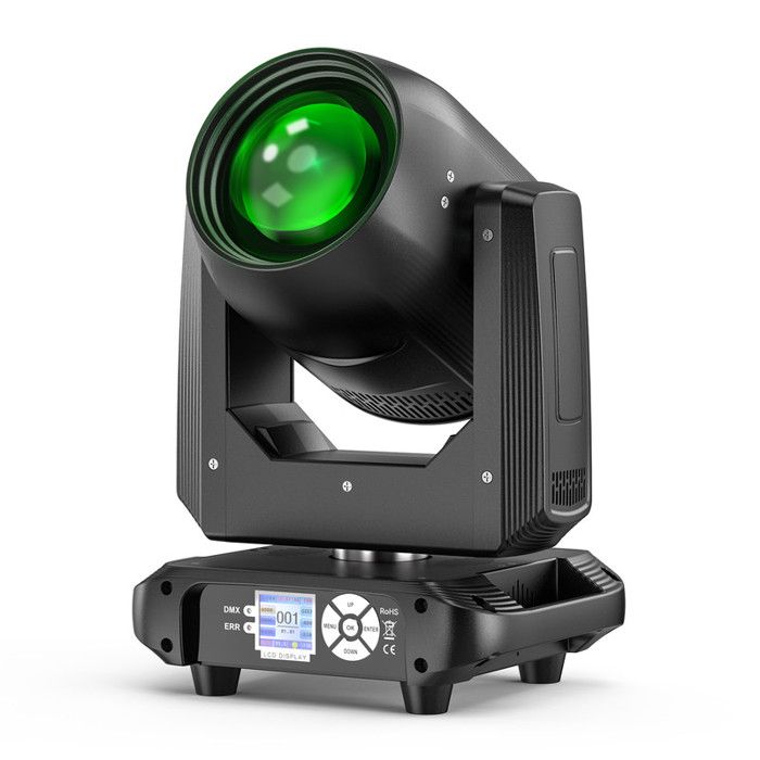 JAJALUYA 200W LYRE LED, 4PCS Lumière de Scène Beam Wash Zoom Gobo 18 ...