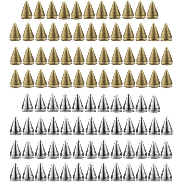 Rivet Cône Clous 100 Pièces Rivets Cône De Style Punk Rivets Cuir ...