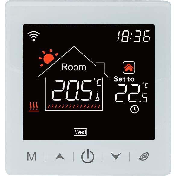 Thermostat - Tuya - TR9B/TR9HB - WIFI - Programmable - Électrique 16A - Cdiscount Bricolage