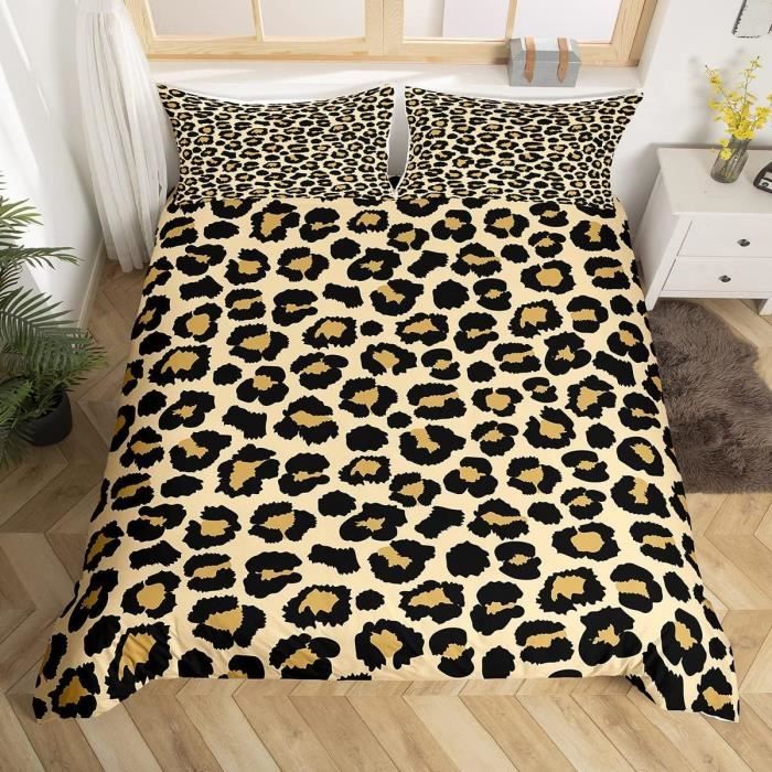 Leopard Parure De Lit 220X240Cm Guépard Sets De Housse De Couette ...